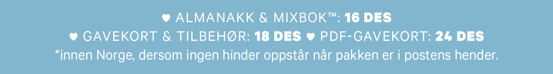 Personlig Almanakk™